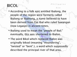 Emergence of the bicol lands and its first | PPT