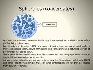 EMERGENCE OF THE FIRST LIVING CELL [Autosaved].pptx