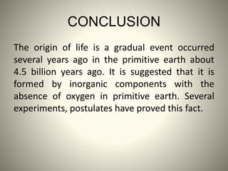 EMERGENCE OF THE FIRST LIVING CELL [Autosaved].pptx