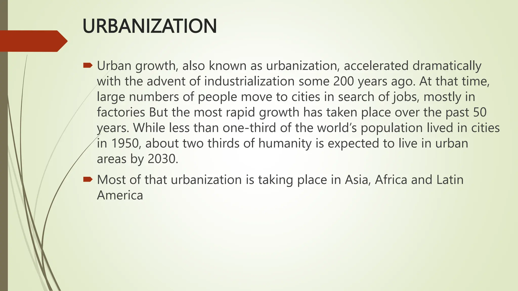 Emergence : Urban Community & Metropolis | PPTX