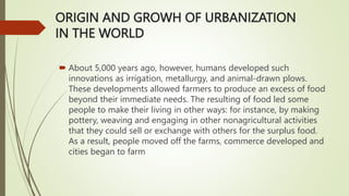 Emergence : Urban Community & Metropolis | PPT