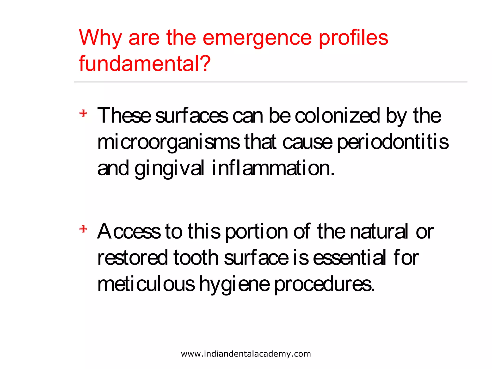 Emergence profile done/ new dentistry technology | PPT