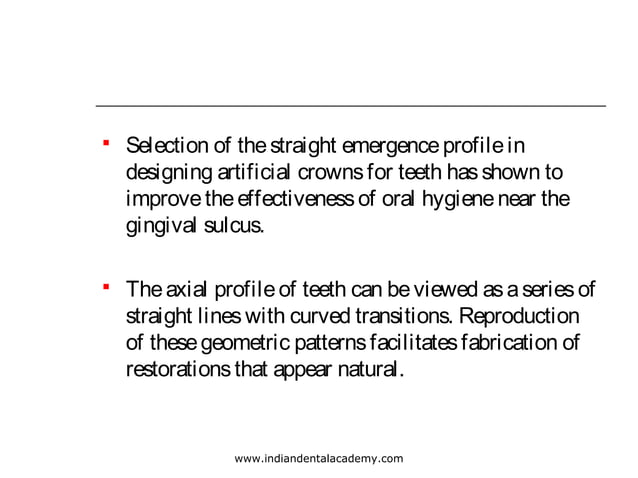 Emergence profile done/ new dentistry technology | PPT