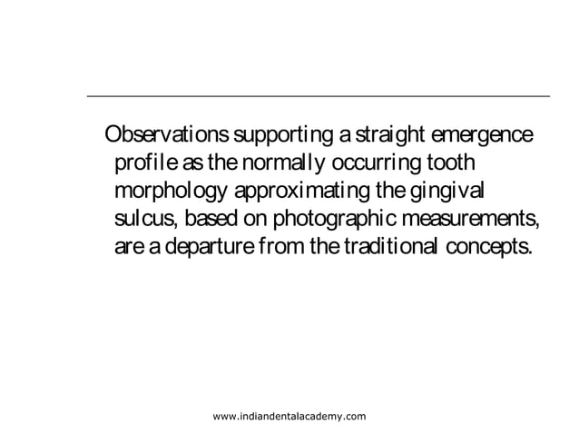 Emergence profile done/ new dentistry technology | PPT