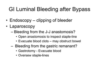 Emergencies after bariatric surgery | PPT