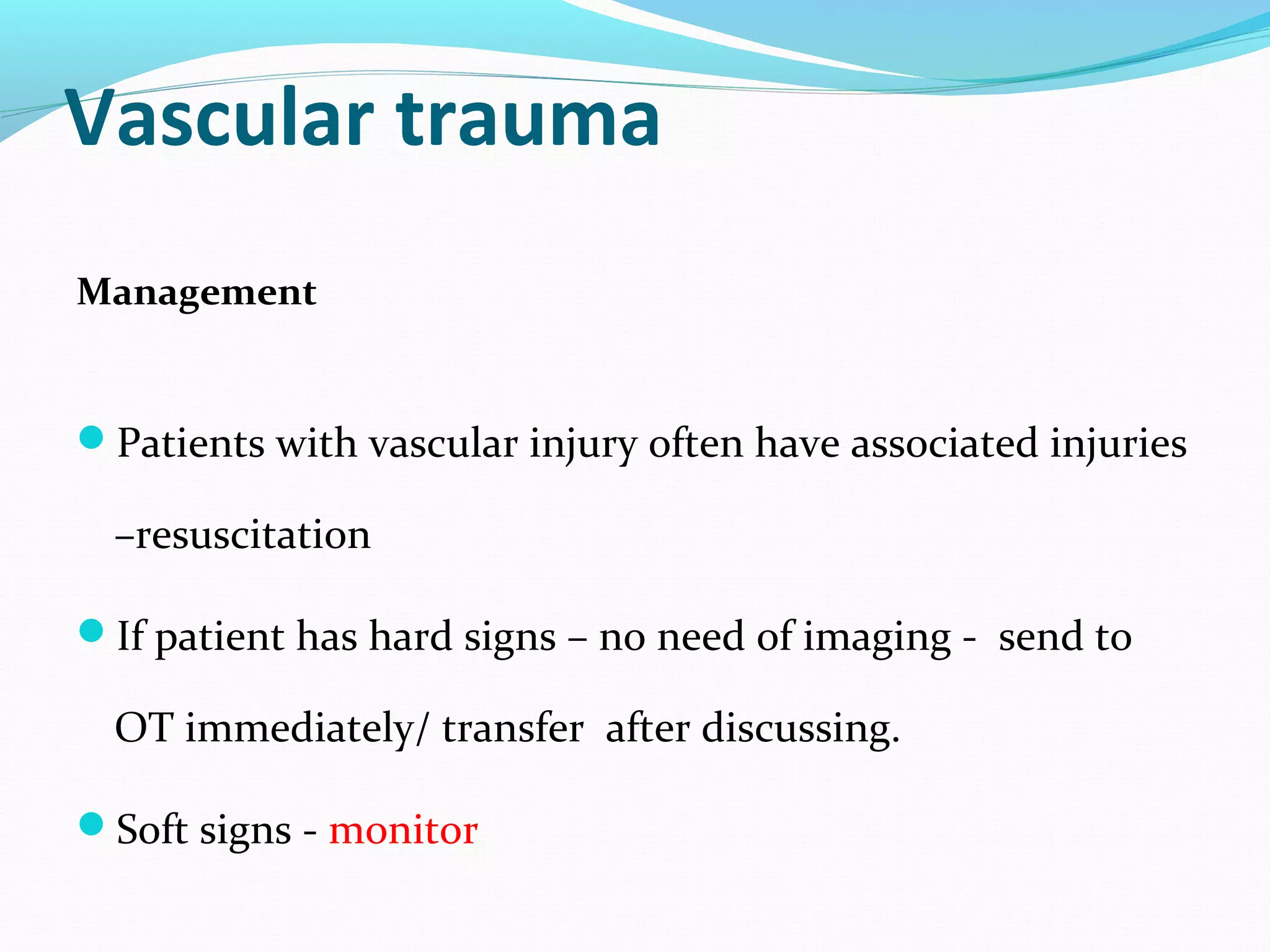 Emergencies in vascular and transplant surgery | PPT