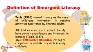 Emergent Literacy and Theories of Learning | PPTX