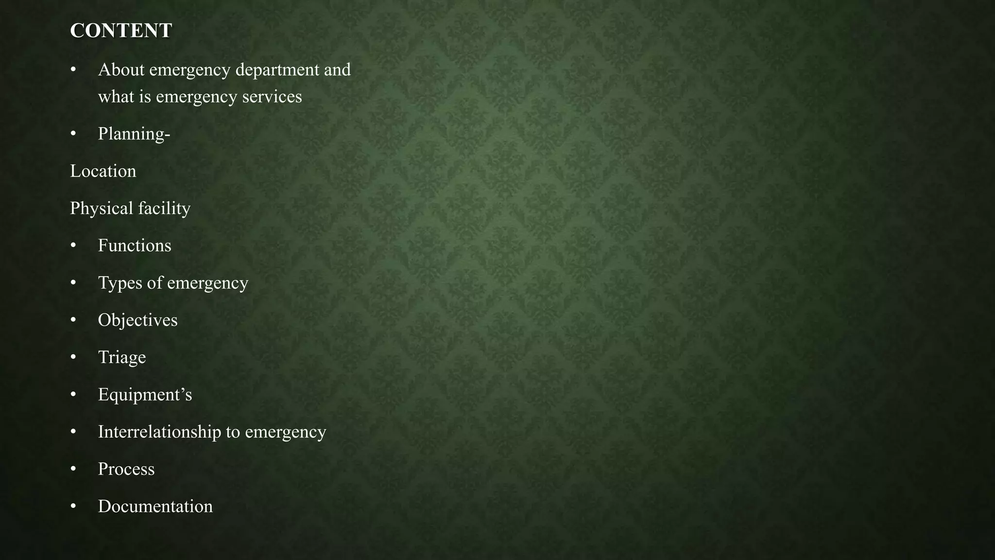 Emergency | PPTX