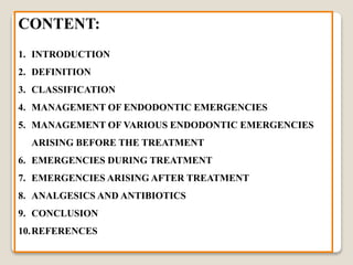 Endodontics Emergency | PPTX