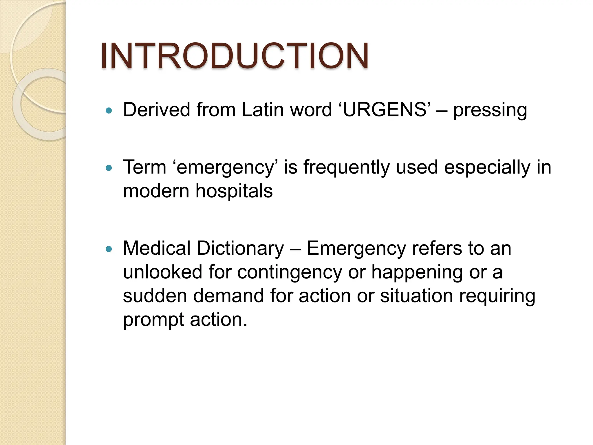 EMERGENCY DEPARTMENT ACROSS THE HOSPITALS | PPTX