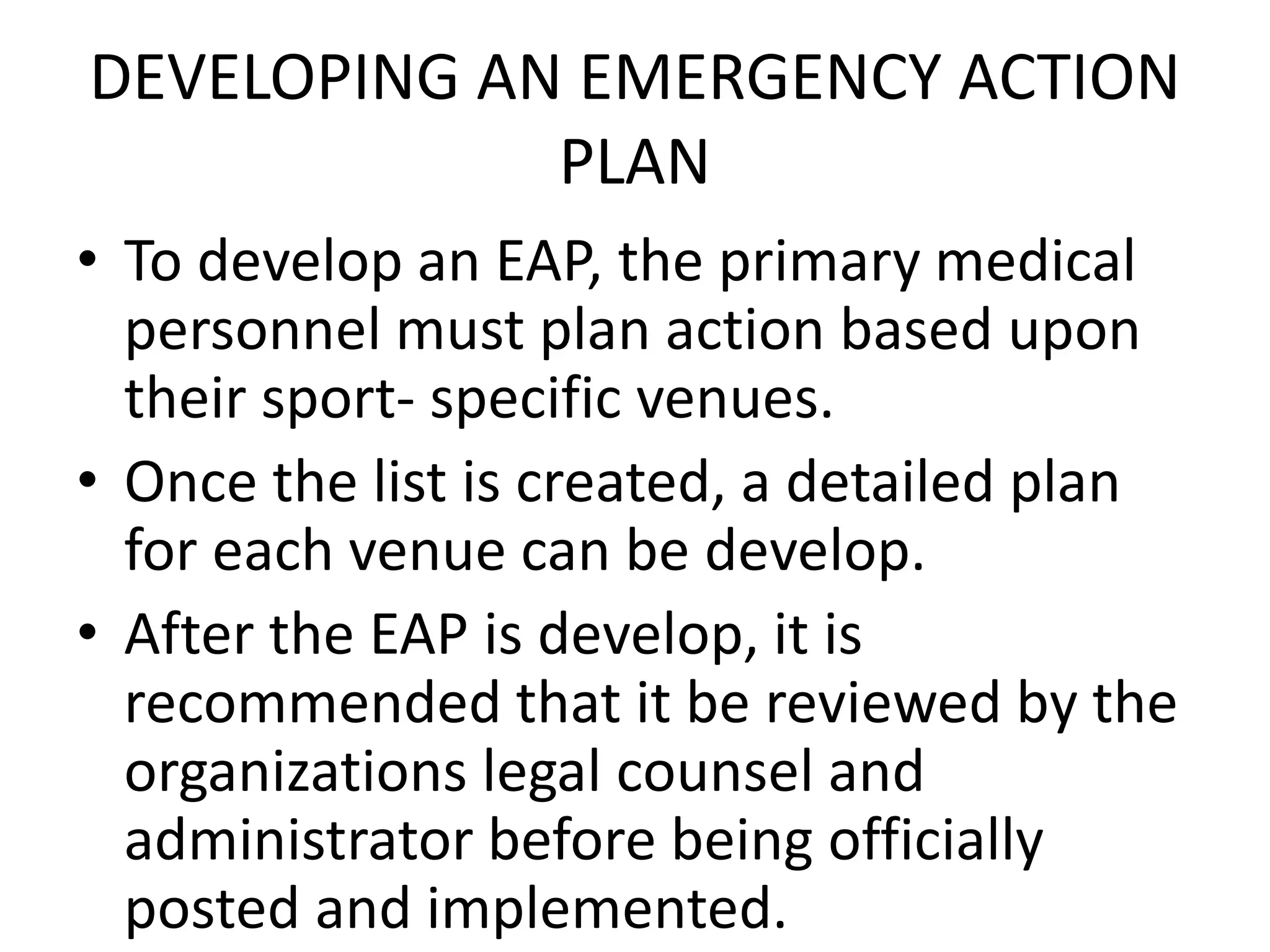 Emergency action-plan | PPTX