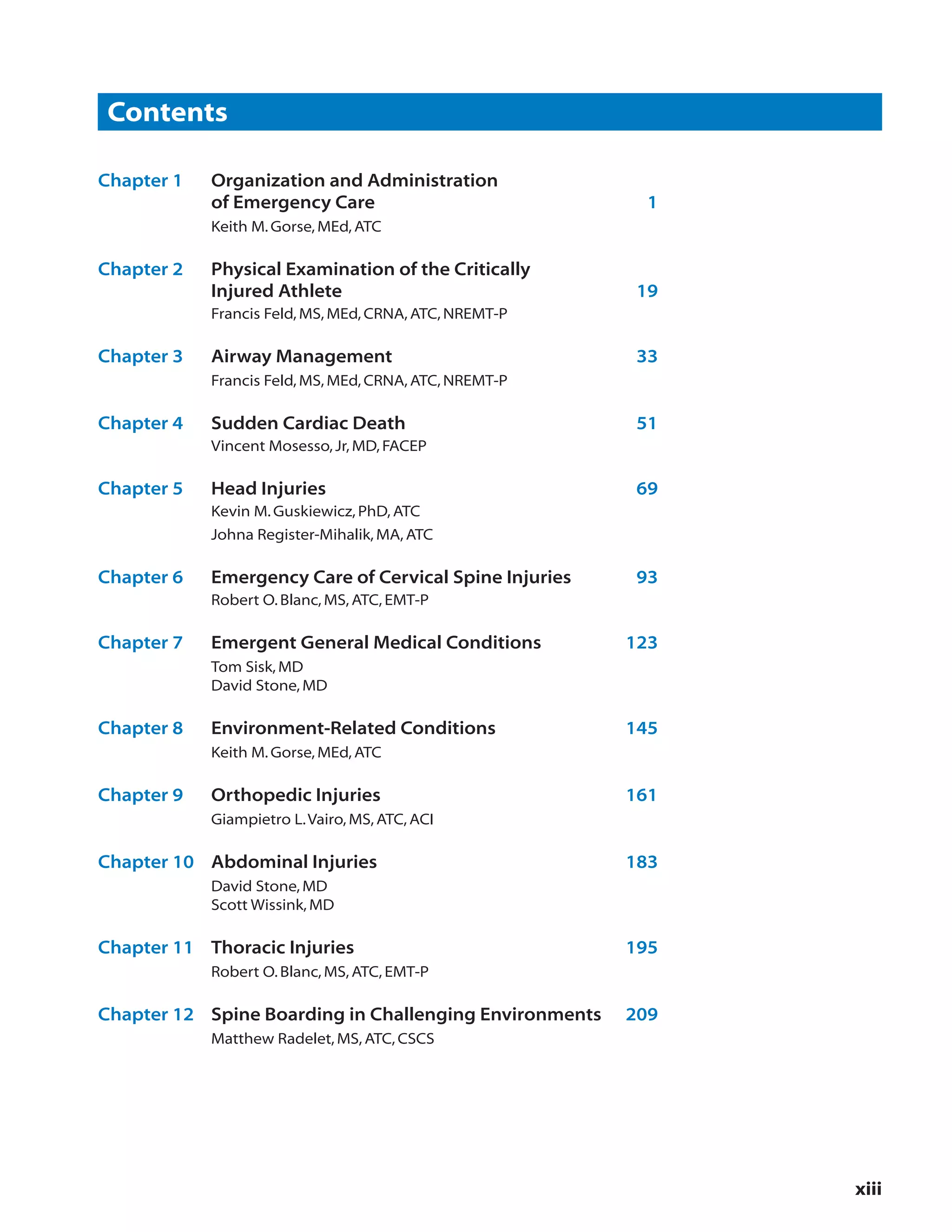 Emergency Care in Athletic Training | PDF