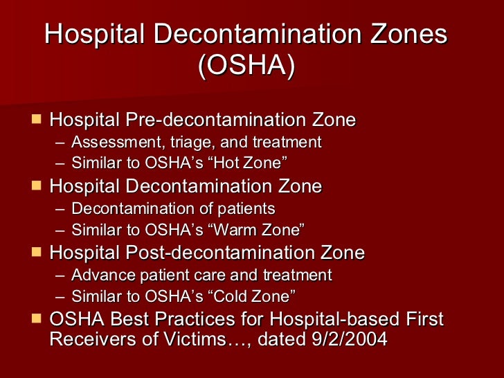 Emergency Chemical Response Decontamination Principles and Patient M…