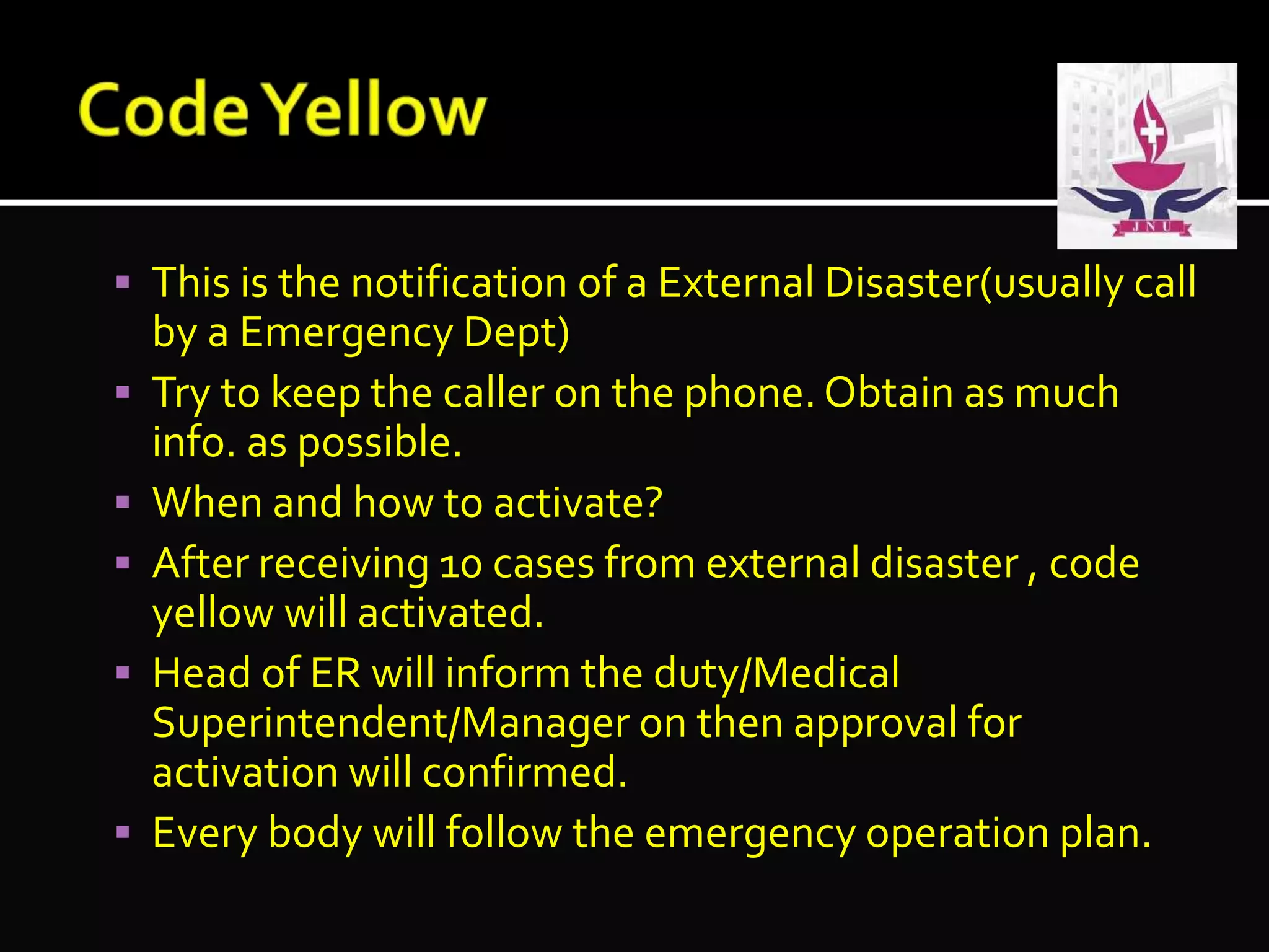 Hospital Emergency Codes Pptx