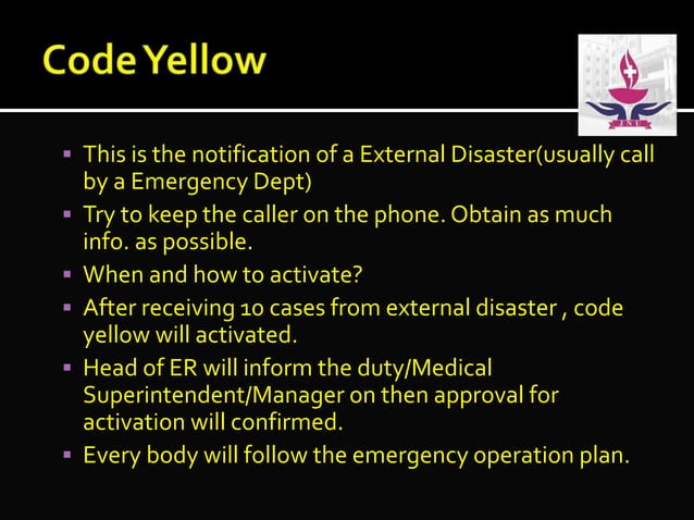 Hospital Emergency codes | PPTX