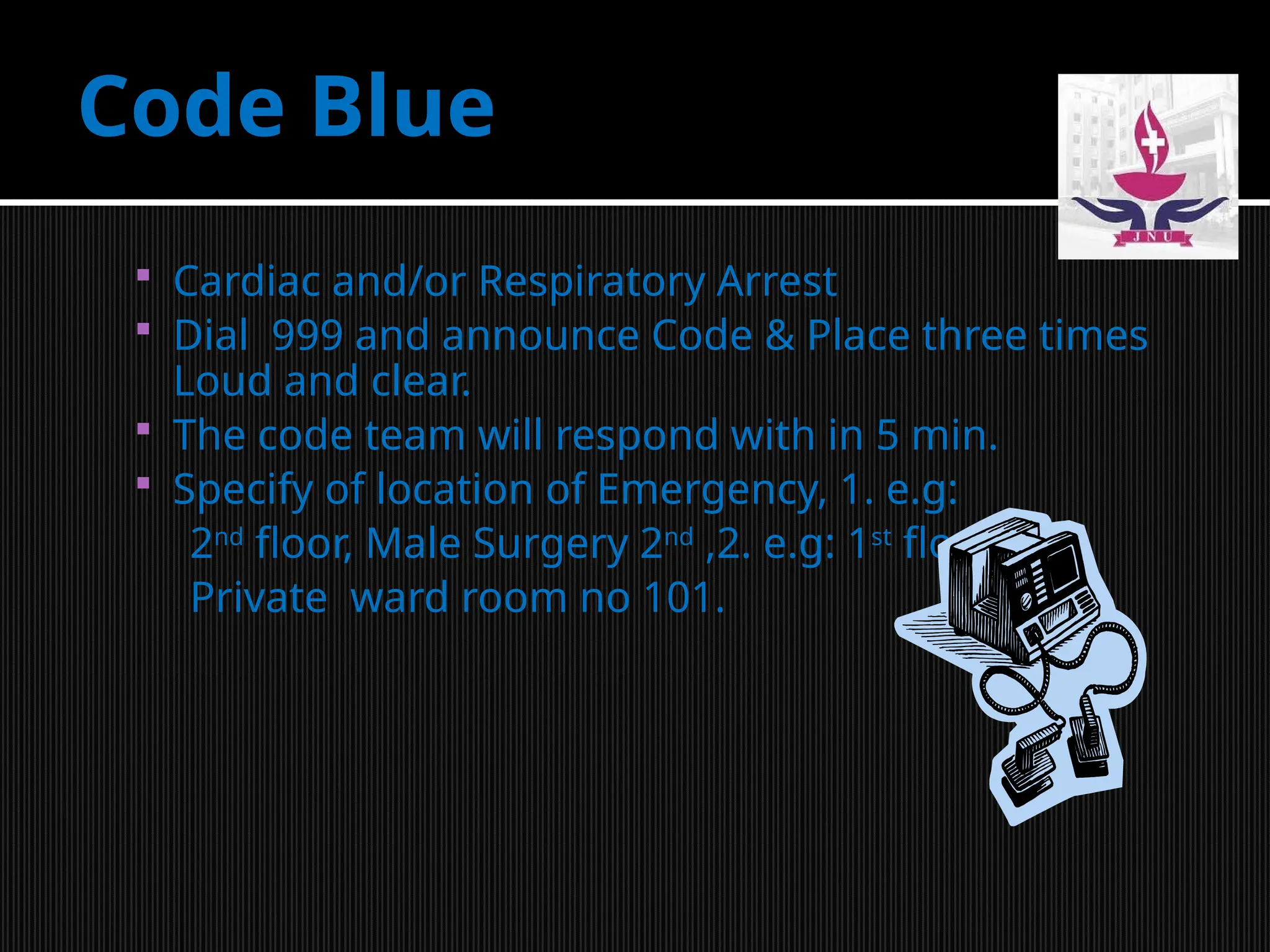 Hospital emergency codes power point of hospital | PPTX