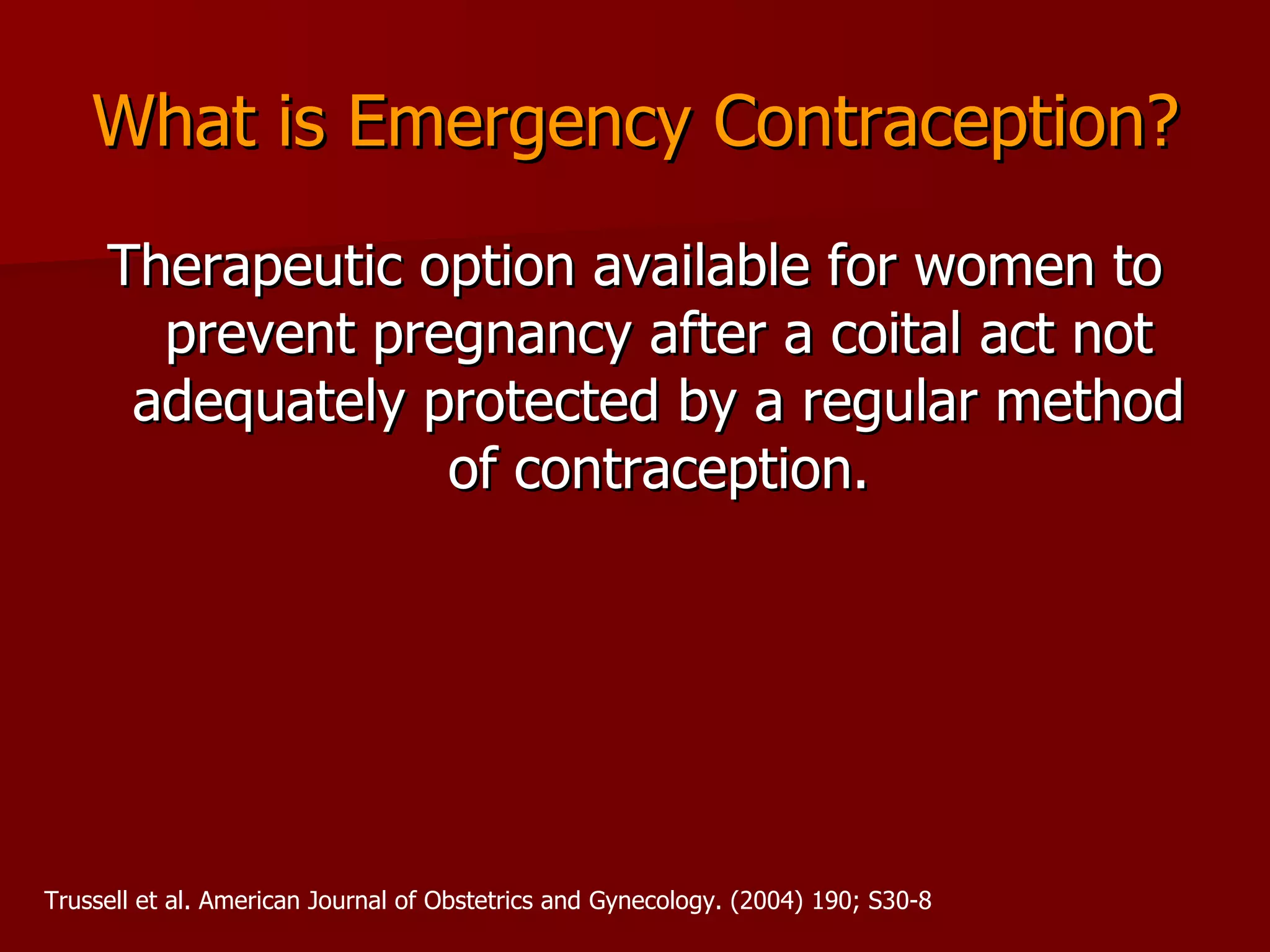Emergency Contraception | PPT