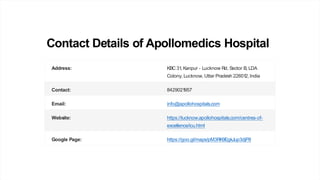 Best Ambulance Service in Lucknow - Apollomedics Hospital | PDF | First ...