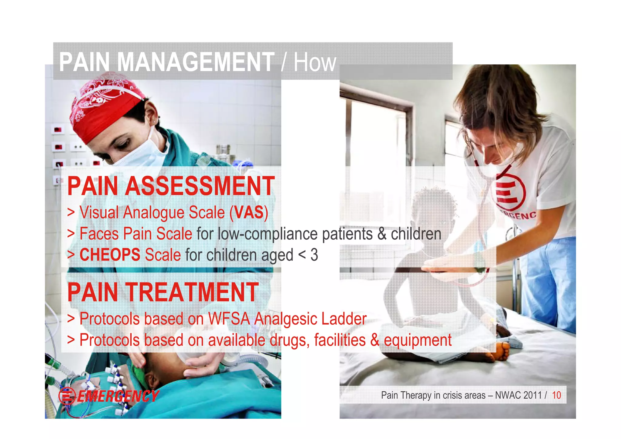 Pain Therapy in crisis areas (clinical images) | PDF