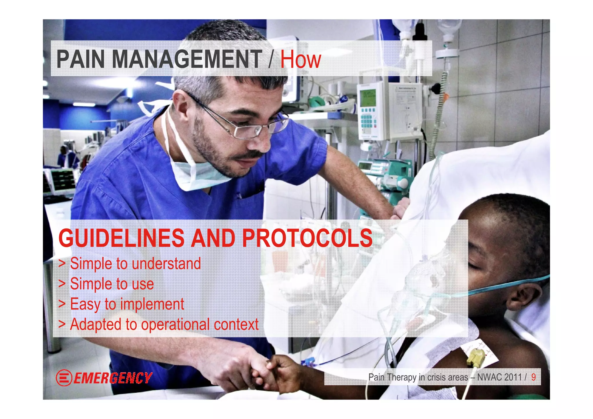 Pain Therapy in crisis areas (clinical images) | PDF