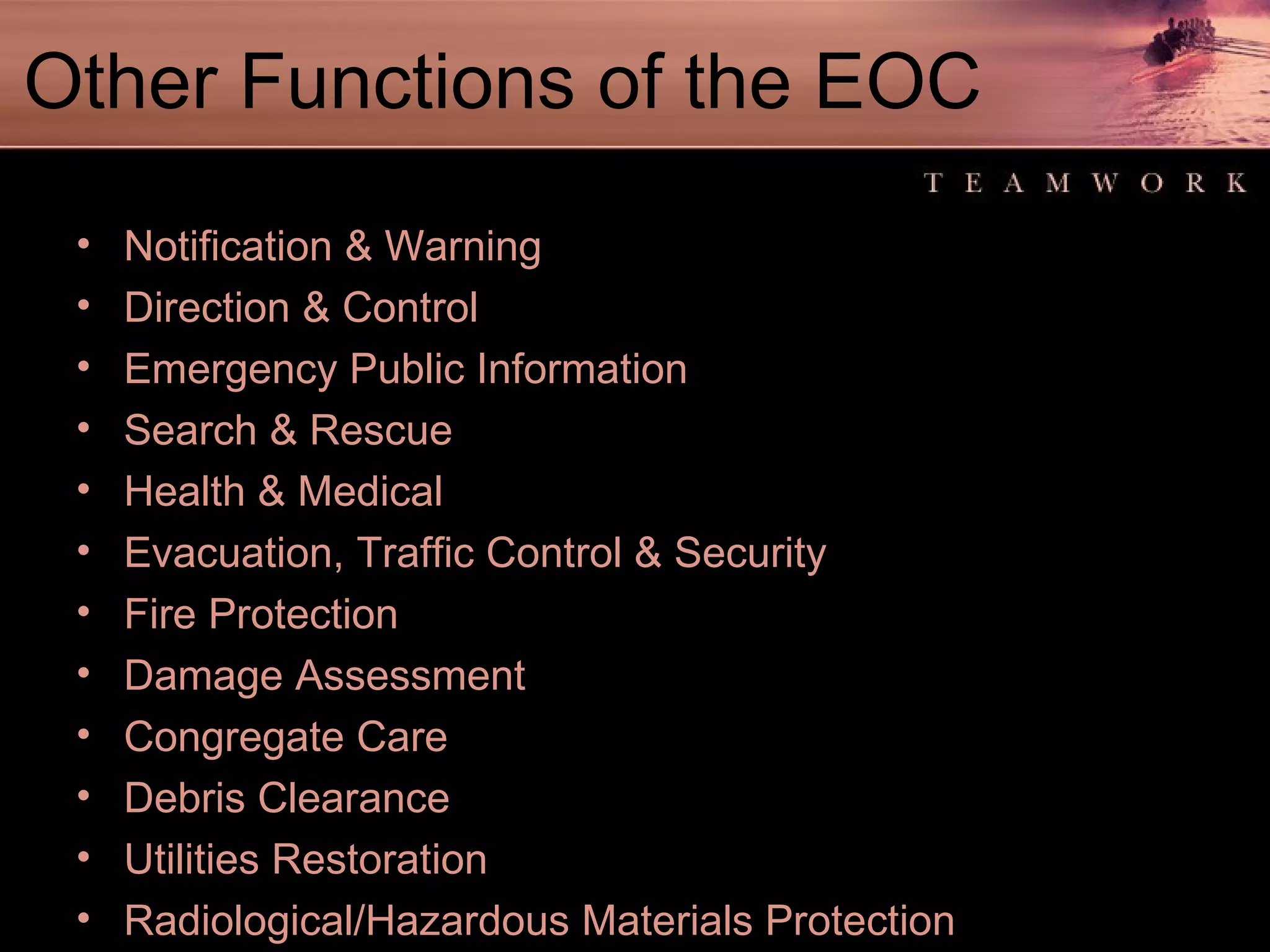 Emergency Operations Centerxx | PPT