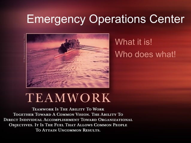Emergency Operations Centerxx | PPT