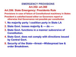 Emergency Provisions | PPT