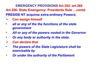 Emergency Provisions | PPT