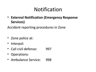 Emergency Response Plan | PPT