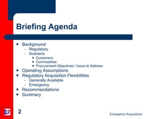 Emergency Acquisitions | PPT