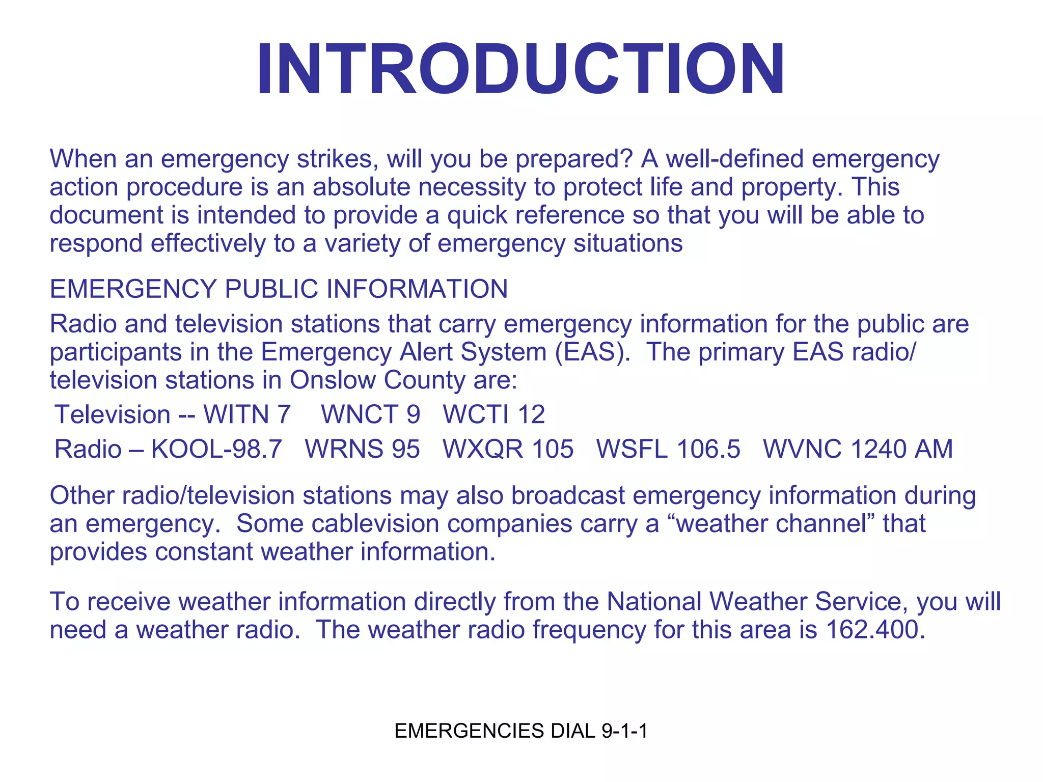 Emergency Action Guidelines | PPT