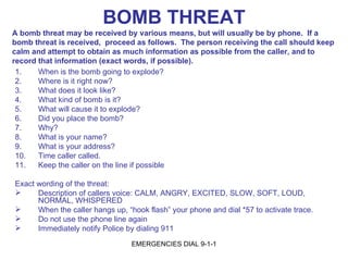 Emergency Action Guidelines | PPT