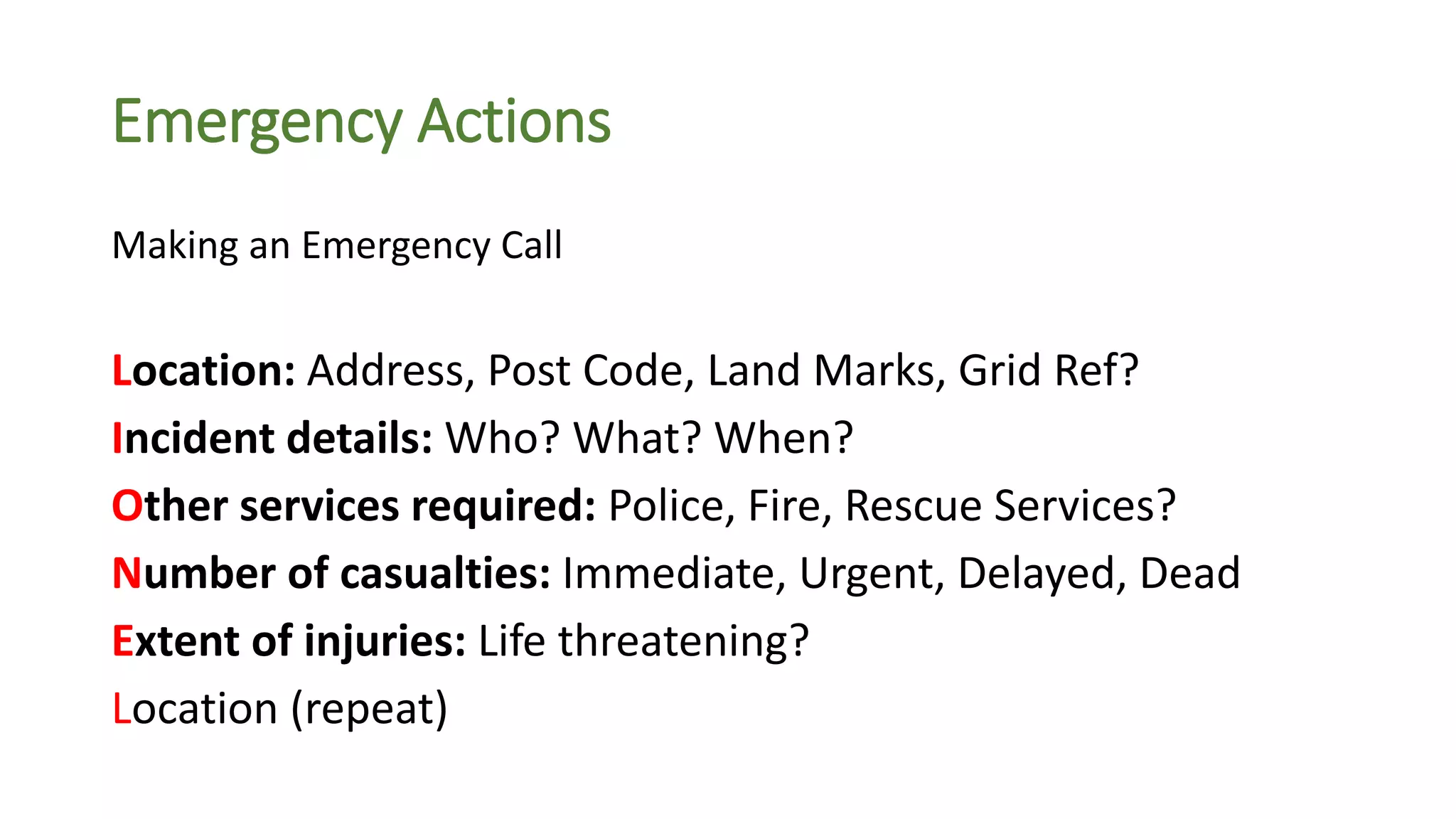 Emergency action plan | PPTX