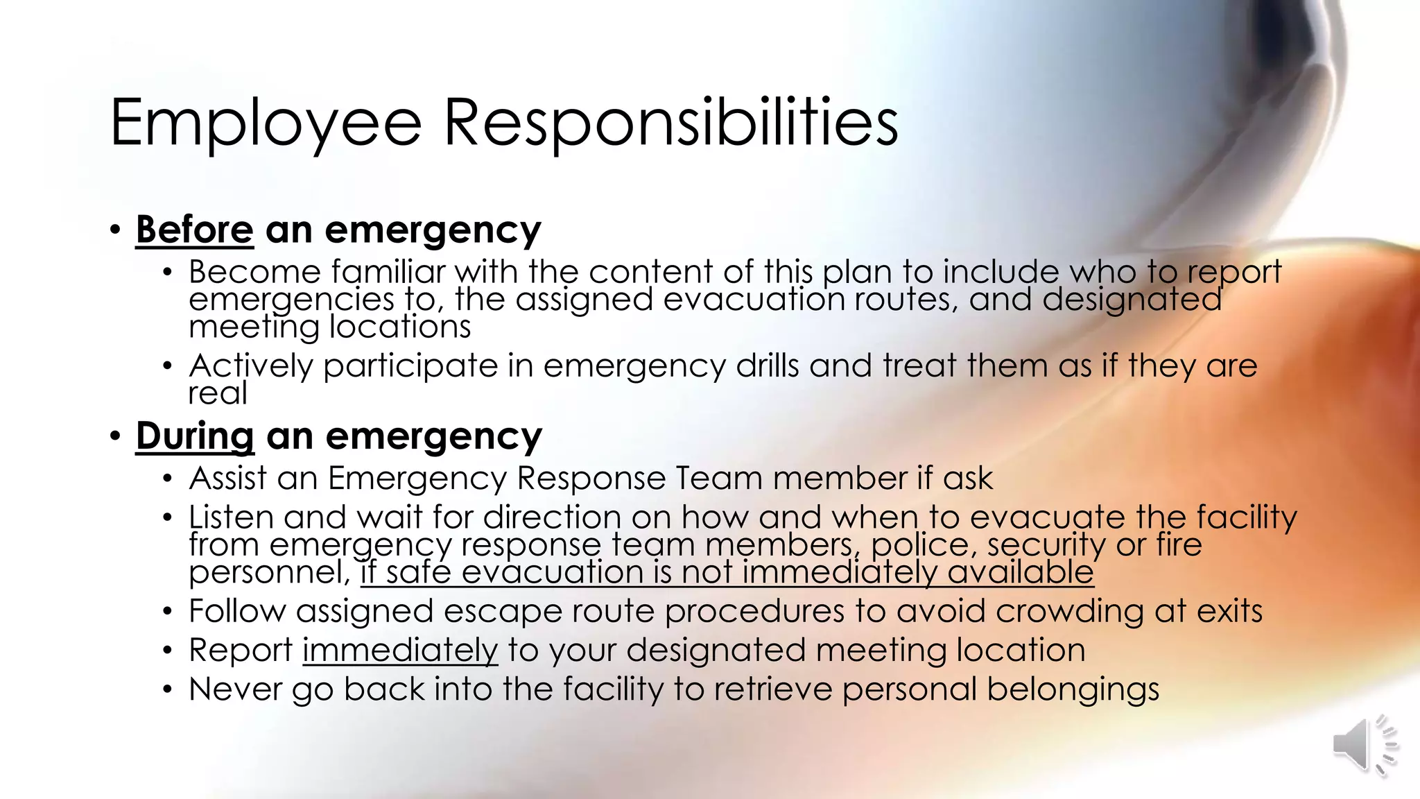 Emergency Action Plan HRPA | PPTX