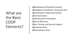 Emergency Action Planning and Continuity of Operations KLA.pptx