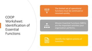 Emergency Action Planning and Continuity of Operations KLA.pptx