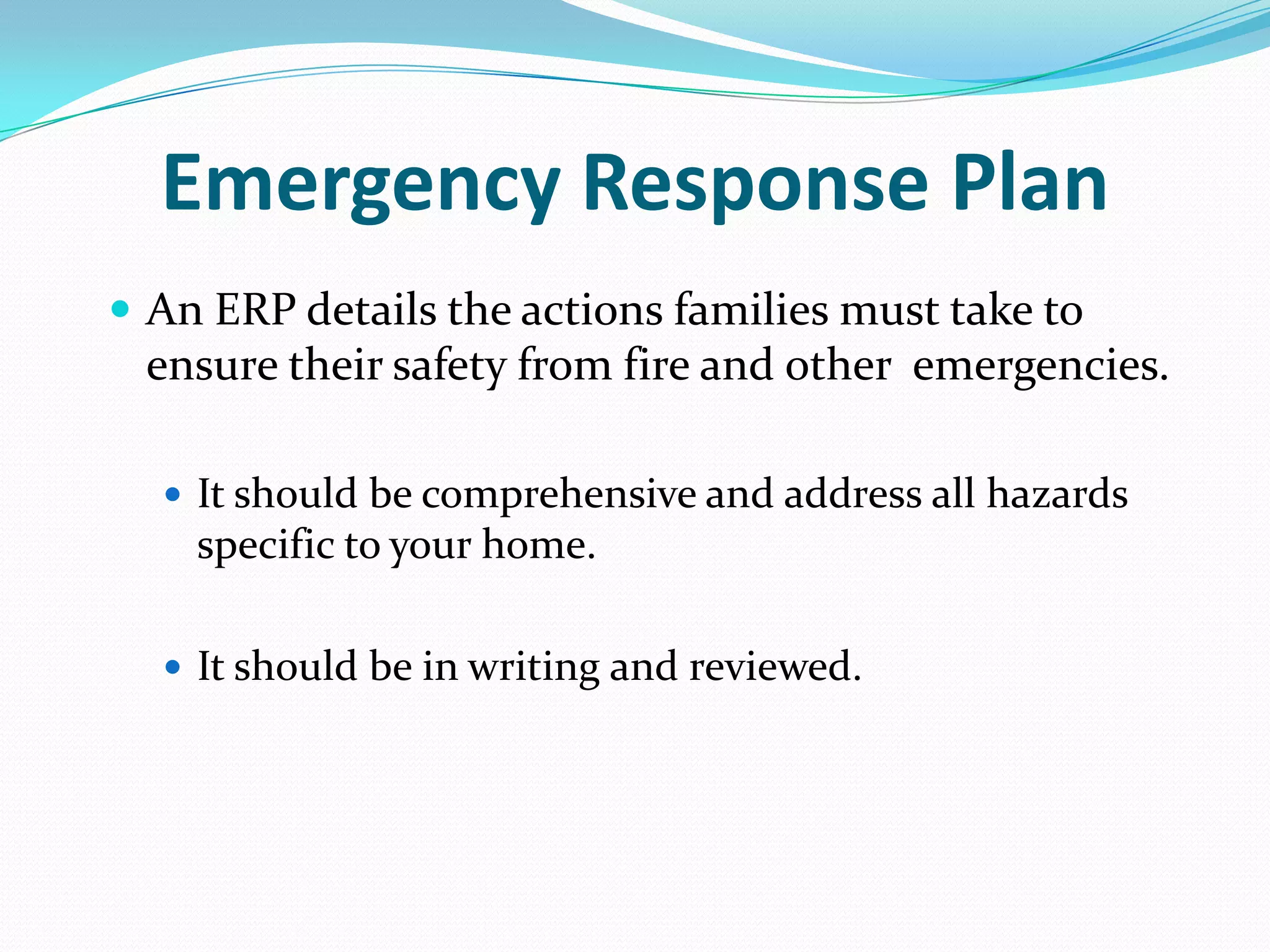 Emergency Response Plan | PPTX