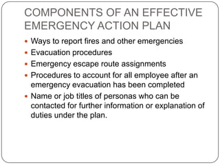 Emergency action plans | PPTX