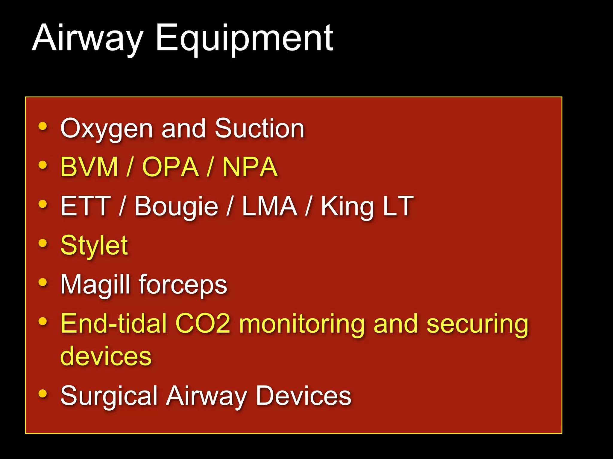 Emergency Airway Management 2014: Mark P. Brady PA-C | PDF