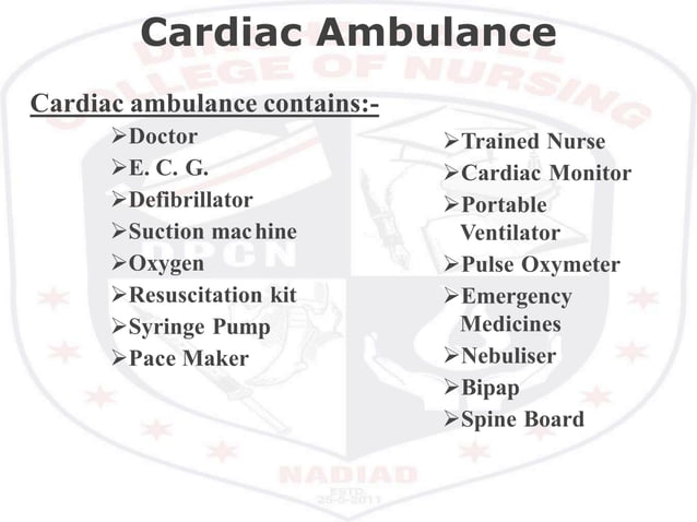 Emergency ambulance service | PPSX | First Aid | Injuries