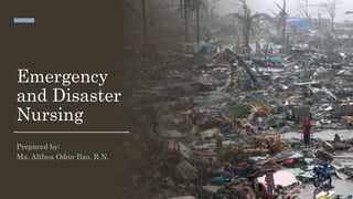 Emergency and Disaster Nursing.pptx