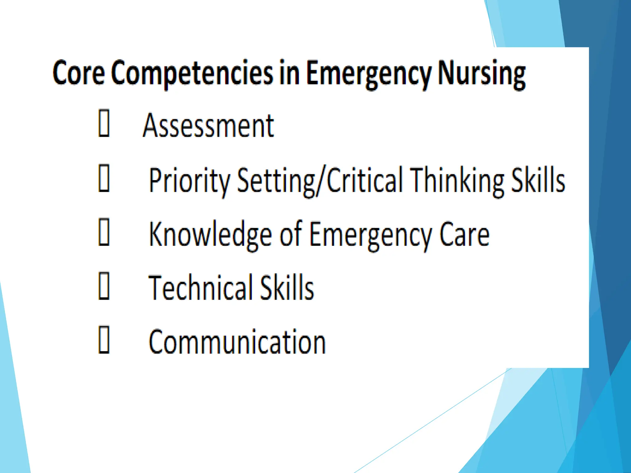 Emergency and Disaster Nursing LECTURESC | PPT