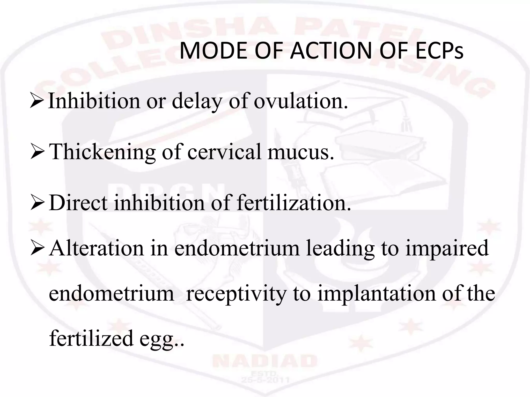Emergency and terminal contraception | PPSX | Pregnancy | Reproductive ...