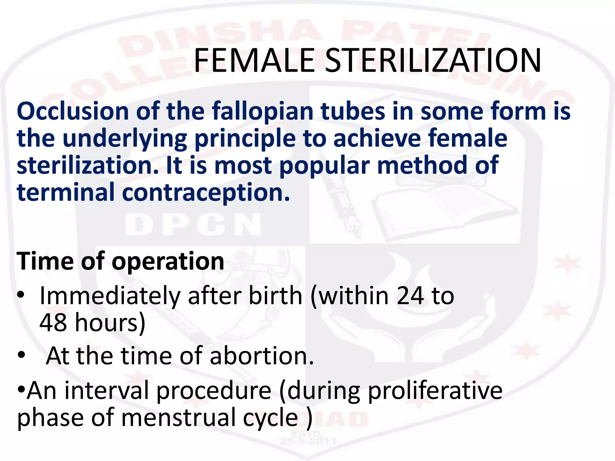 Emergency and terminal contraception | PPSX | Pregnancy | Reproductive ...