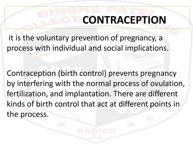 Emergency and terminal contraception | PPSX | Pregnancy | Reproductive ...
