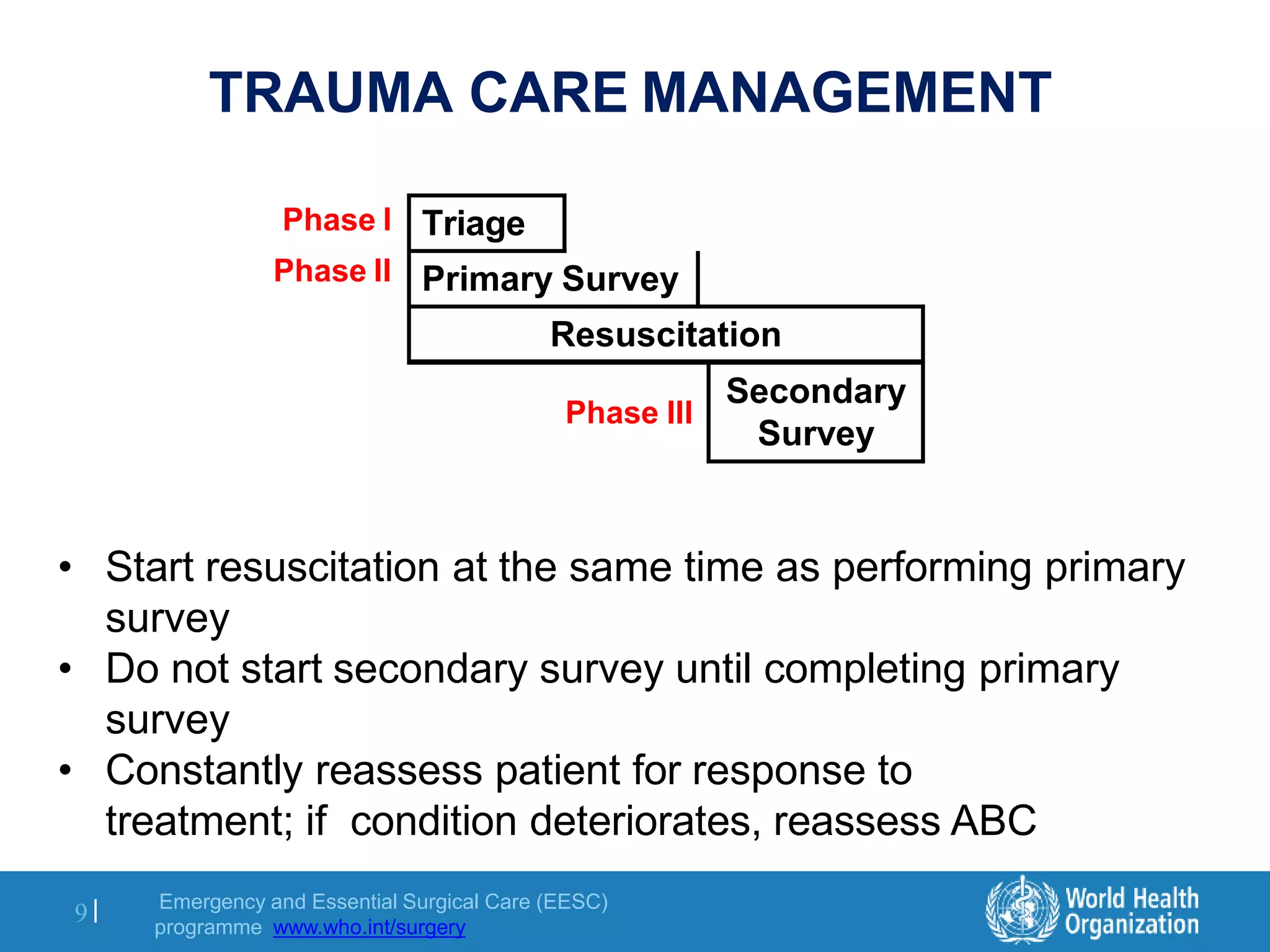 Emergency and trauma care | PPTX