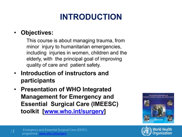 Emergency and trauma care | PPTX