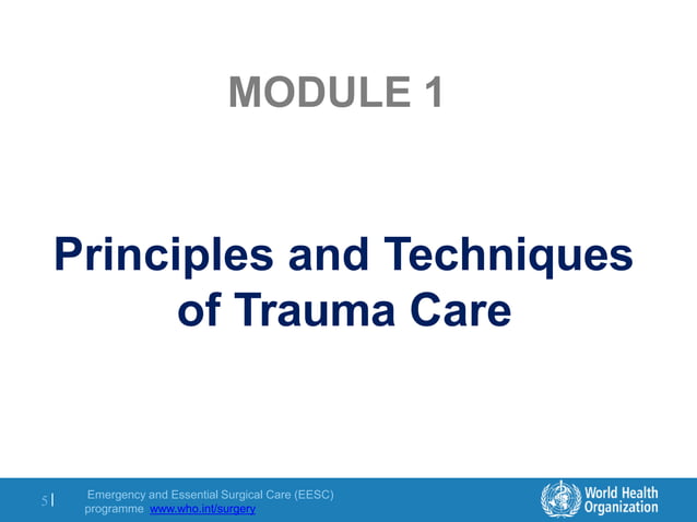 Emergency and trauma care | PPTX