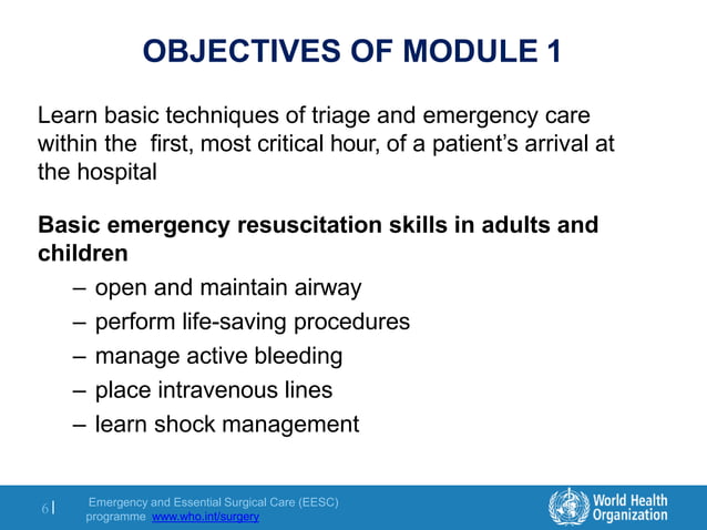 Emergency and trauma care | PPTX