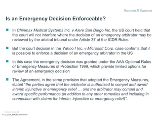 Emergency Arbitrator: Overseas Experience and Russian Arbitration Law | PPT